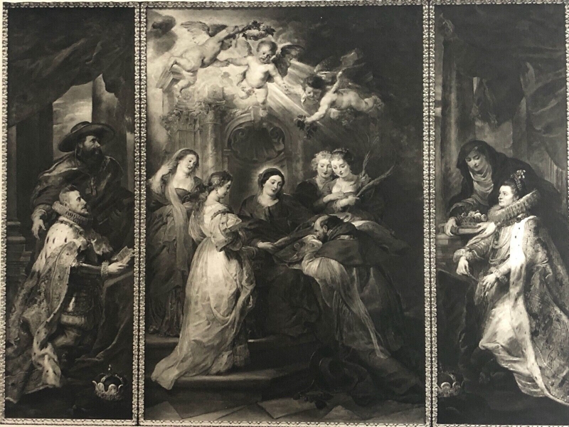 Peter Paul Rubens Le triptyque de saint Ildefonso 36 cm x 26,7 cm