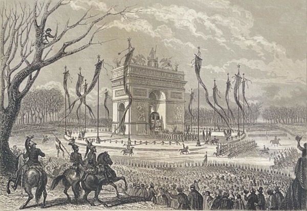Retour des cendres de Napoléon 1er à Paris Arc de Triomphe France