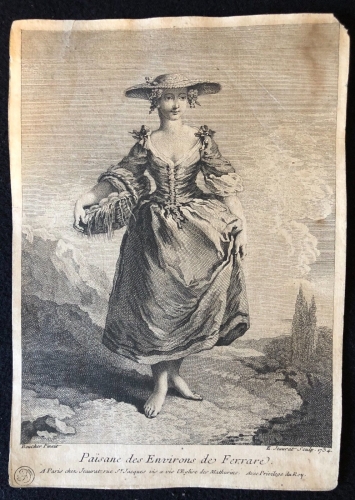 François BOUCHER (1703-1770) Portrait de Mme Baudoin Héliogravure 1910