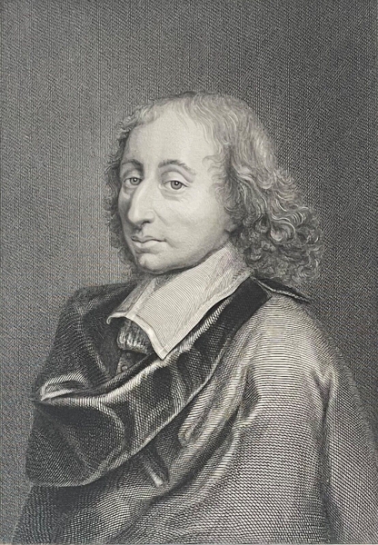 Blaise Pascal 1623-1662 écrivain théologien philosophe c 1875 France