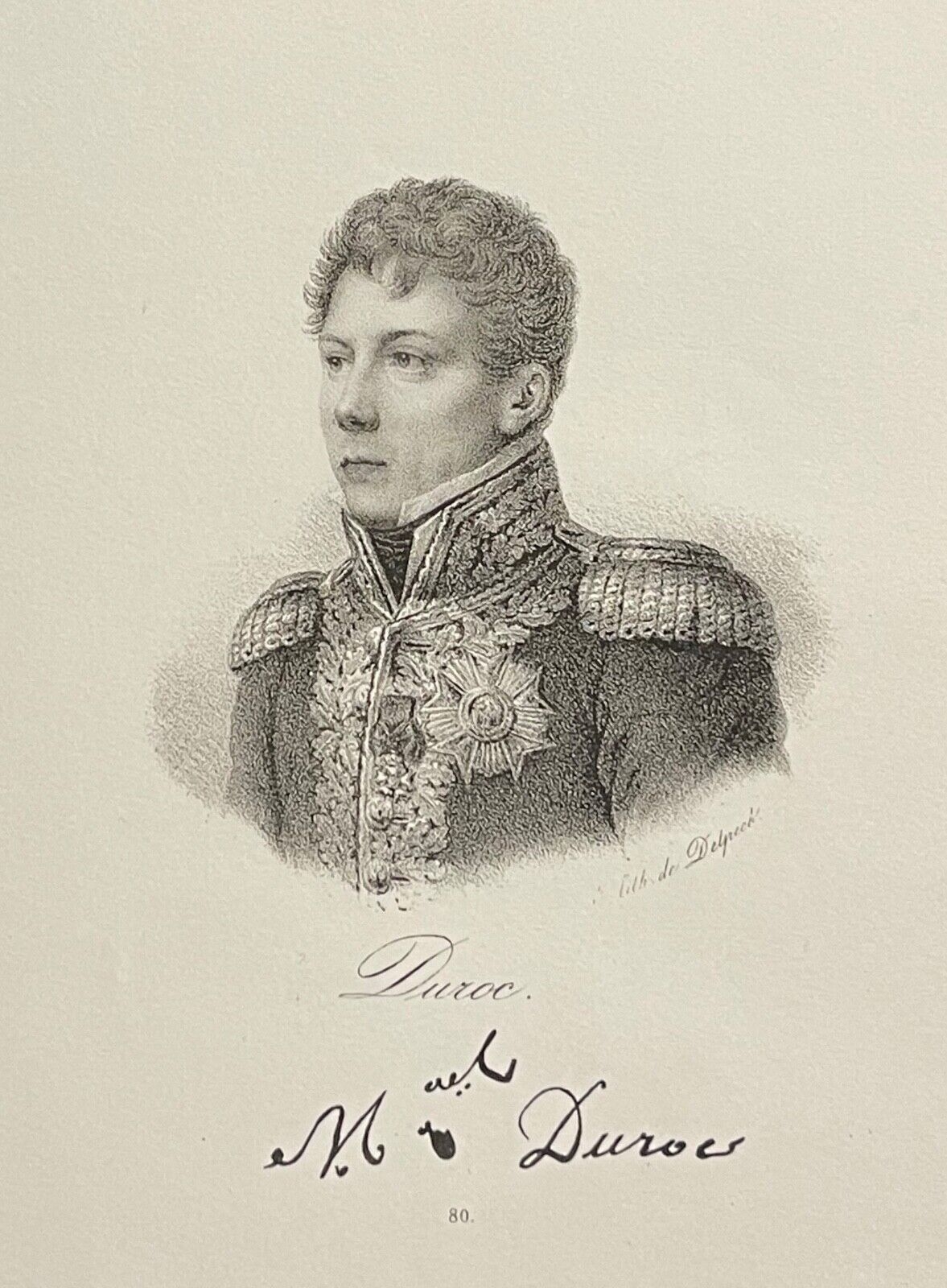 Michel Du Roc Duroc 1772-1813 Grand Maréchal du palais de Napoléon Ier ...