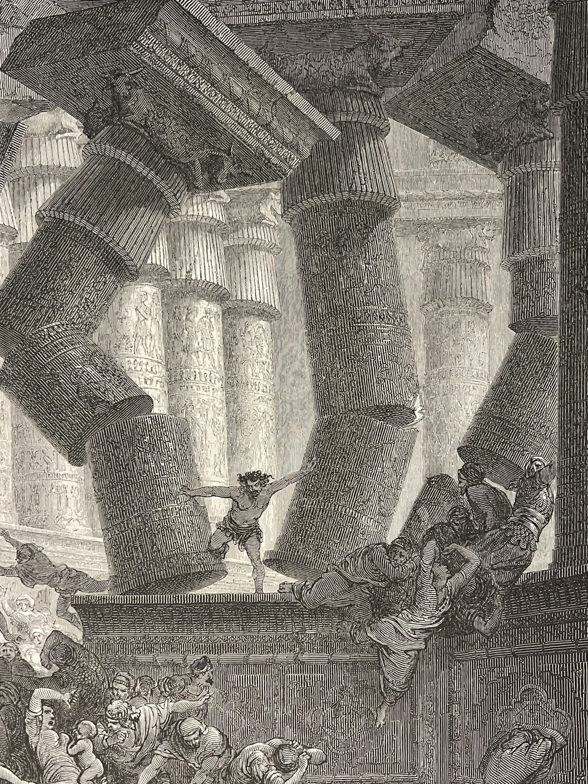 Israël Mort de Samson Gustave Doré gravure de 1874